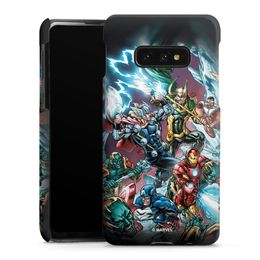 DeinDesign Galaxy S10e Handy Premium Case Smartphone Handyh&uuml;lle Schutzh&uuml;lle matt Avengers Marvel Comic Premium Case