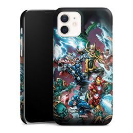 DeinDesign iPhone 12 Handy Premium Case Smartphone Handyh&uuml;lle Schutzh&uuml;lle matt Avengers Marvel Comic Premium Case