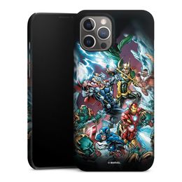 DeinDesign iPhone 12 Pro Max Handy Premium Case Smartphone Handyh&uuml;lle Schutzh&uuml;lle matt Avengers Marvel Comic Premium Case