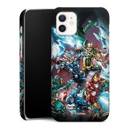 DeinDesign iPhone 12 mini Handy Premium Case Smartphone Handyh&uuml;lle Schutzh&uuml;lle matt Avengers Marvel Comic Premium Case