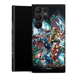 DeinDesign Galaxy S23 Ultra Handy Premium Case Smartphone Handyh&uuml;lle Schutzh&uuml;lle matt Avengers Marvel Comic Premium Case