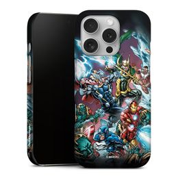 DeinDesign iPhone 16 Pro Handy Premium Case Smartphone Handyh&uuml;lle Schutzh&uuml;lle matt Avengers Marvel Comic Premium Case