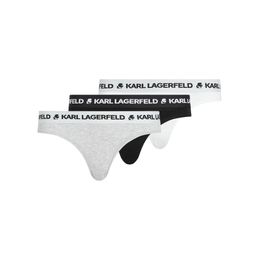K by KARL LAGERFELD Karl Lagerfeld Slip Damen Gr&ouml;&szlig;e XL graumeliert / schwarz / wei&szlig;