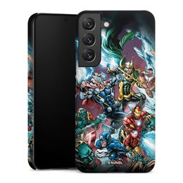 DeinDesign Galaxy S22 Handy Premium Case Smartphone Handyh&uuml;lle Schutzh&uuml;lle matt Avengers Marvel Comic Premium Case