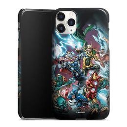 DeinDesign iPhone 11 Pro Max Handy Premium Case Smartphone Handyh&uuml;lle Schutzh&uuml;lle gl&auml;nzend Marvel Comic Avengers Premium Case