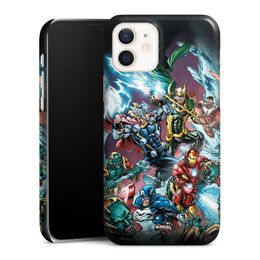 DeinDesign iPhone 12 Handy Premium Case Smartphone Handyh&uuml;lle Schutzh&uuml;lle gl&auml;nzend Avengers Marvel Comic Premium Case