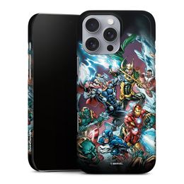 DeinDesign iPhone 16 Pro Max Handy Premium Case Smartphone Handyh&uuml;lle Schutzh&uuml;lle gl&auml;nzend Avengers Marvel Comic Premium Case