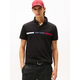 Tommy Hilfiger Herren Poloshirt &raquo;HILFIGER CHEST INSERT REG POLO&laquo; schwarz L