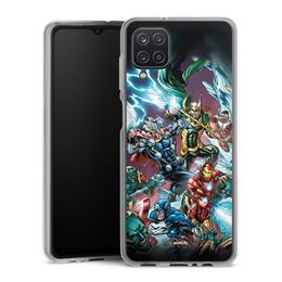 DeinDesign Galaxy A12 Handy Silikon H&uuml;lle Case transparent Handyh&uuml;lle Marvel Comic Avengers Silikon Case