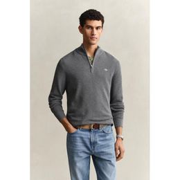 Gant Damen Troyer &raquo;MICRO TEXTURED COTTON HALF ZIP&laquo; Regular fit mit Troyerkragen 3XL
