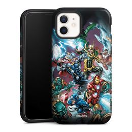 DeinDesign iPhone 12 mini Handy Panzer Handyh&uuml;lle robuste Outdoor H&uuml;lle Schutzh&uuml;lle gl&auml;nzend Avengers Marvel Comic Tough Case