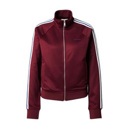 Calvin Klein Jeans Sweatjacke Damen Gr&ouml;&szlig;e M dunkelrot / wei&szlig;
