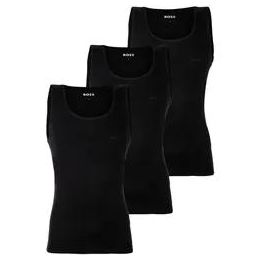 Unterhemd BOSS "Unterhemd TankTop3P RibClassic 3er Pack", Herren, Gr. L, N-Gr, schwarz, Obermaterial: 100% Baumwolle CO., Unterhemden Unterhemd