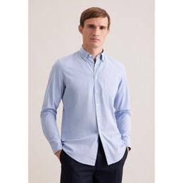 Seidensticker Damen Seidensticker Businesshemd Slim 1/1 Button-Down-Kragen Karo XL (43), normale &Auml;rmell&auml;ngen