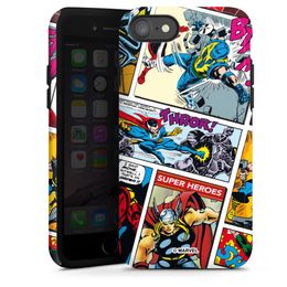 DeinDesign iPhone SE (2020) Handy Panzer Handyh&uuml;lle robuste Outdoor H&uuml;lle Schutzh&uuml;lle gl&auml;nzend Marvel Comic Avengers Tough Case