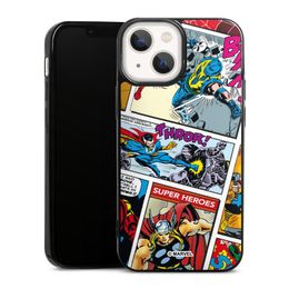 DeinDesign iPhone 13 Mini Handy Slim Case extra d&uuml;nn Silikon Handyh&uuml;lle schwarz H&uuml;lle Avengers Marvel Comic Silikon Slim Case