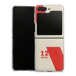 DeinDesign Galaxy Z Flip 5 Handy Hard Case Schutzh&uuml;lle transparent Smartphone Handy H&uuml;lle 120 Years 1. Fsv Mainz 05 E.V. Bundesliga Hard Case