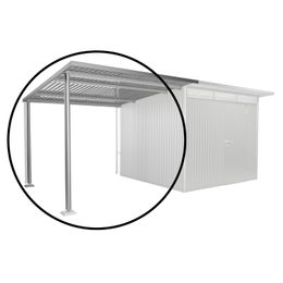 Ger&auml;tehaus-Anbaudach BioHort "f&uuml;r AvantGarde A3/A7 Gr. L verschiedene Farben", silber, metallic, B:243cm H:218cm T:300cm, Gartenhaus-Anbaud&auml;cher, 243x300x218 cm