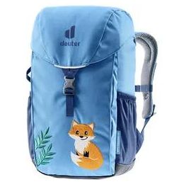 Kinderrucksack Deuter "WALDFUCHS 10 L", blau (wave, nightblau), Rucks&auml;cke, Kinder, B/H/T: 21cm x 35cm x 14cm, Polyester, f&uuml;r Kinder, 10 Liter Volumen, mit sportlichem Stil, B:21cm H:35cm T:14cm