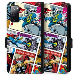DeinDesign Galaxy S20 Handy Klapph&uuml;lle Handyh&uuml;lle aus Kunst Leder schwarz Flip Case Avengers Marvel Comic Sideflip mit Lasche
