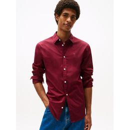 Tommy Jeans Herren Langarmhemd "Sabim Stretch Hemd Shirt"rot wine, Gr. M, Web, Obermaterial: 97% Baumwolle, 3% Elasthan, Hemden, Stretch Hemd,
