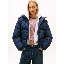 Tommy Jeans Damen Steppjacke &raquo;TJW OVS HOODED FLAG PUFFER EXT&laquo; mit Kapuze M (38)