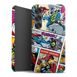 DeinDesign Galaxy S25 Handy Premium Case Smartphone Handyh&uuml;lle Schutzh&uuml;lle gl&auml;nzend Avengers Marvel Comic Premium Case