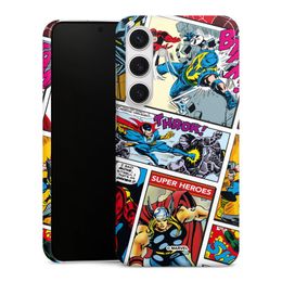 DeinDesign Galaxy S24 Handy Premium Case Smartphone Handyh&uuml;lle Schutzh&uuml;lle gl&auml;nzend Avengers Marvel Comic Premium Case