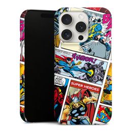 DeinDesign iPhone 15 Pro Handy Premium Case Smartphone Handyh&uuml;lle Schutzh&uuml;lle matt Avengers Marvel Comic Premium Case