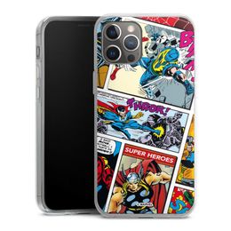DeinDesign iPhone 12 Pro Max Handy Silikon H&uuml;lle Case transparent Handyh&uuml;lle Avengers Marvel Comic Silikon Case