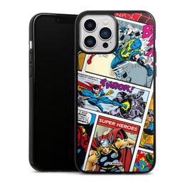 DeinDesign iPhone 13 Pro Max Handy Silikon H&uuml;lle Case schwarz Handyh&uuml;lle Avengers Marvel Comic