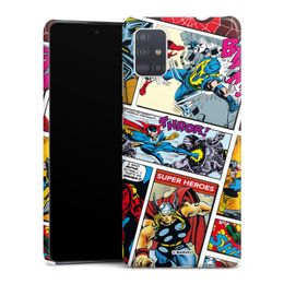 DeinDesign Galaxy A51 Handy Premium Case Smartphone Handyh&uuml;lle Schutzh&uuml;lle gl&auml;nzend Avengers Marvel Comic Premium Case