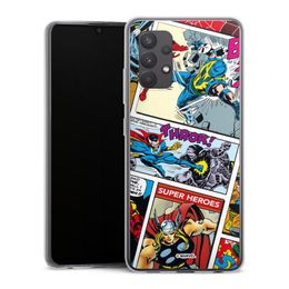 DeinDesign Galaxy A32 4G Handy Silikon H&uuml;lle Case transparent Handyh&uuml;lle Avengers Marvel Comic Silikon Case