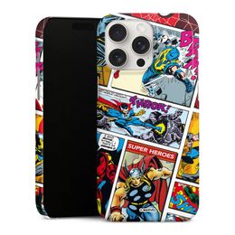 DeinDesign iPhone 15 Pro Max Handy Premium Case Smartphone Handyh&uuml;lle Schutzh&uuml;lle gl&auml;nzend Avengers Marvel Comic Premium Case