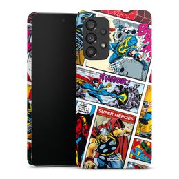 DeinDesign Galaxy A53 5G Handy Premium Case Smartphone Handyh&uuml;lle Schutzh&uuml;lle gl&auml;nzend Marvel Comic Avengers Premium Case