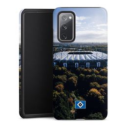 DeinDesign Galaxy S20 FE 5G Handy Panzer Handyh&uuml;lle robuste Outdoor H&uuml;lle Schutzh&uuml;lle gl&auml;nzend Hamburger Sv Hsv Stadium Tough Case