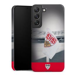 DeinDesign Galaxy S22 Handy Premium Case Smartphone Handyh&uuml;lle Schutzh&uuml;lle gl&auml;nzend Vfb Stuttgart Bundesliga Official Licensed Product Premium Case