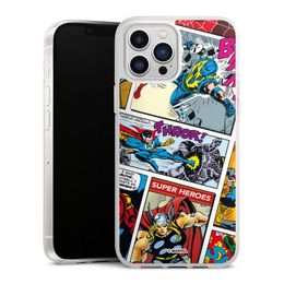 DeinDesign iPhone 13 Pro Max Handy Silikon H&uuml;lle Case transparent Handyh&uuml;lle Avengers Marvel Comic Silikon Case