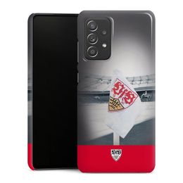 DeinDesign Galaxy A52s 5G Handy Premium Case Smartphone Handyh&uuml;lle Schutzh&uuml;lle gl&auml;nzend Official Licensed Product Vfb Stuttgart Bundesliga Premium Case