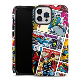 DeinDesign iPhone 13 Pro Max Handy Panzer Handyh&uuml;lle robuste Outdoor H&uuml;lle Schutzh&uuml;lle gl&auml;nzend Avengers Marvel Comic Tough Case