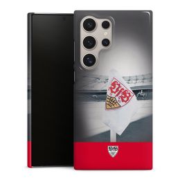 DeinDesign Galaxy S24 Ultra Handy Premium Case Smartphone Handyh&uuml;lle Schutzh&uuml;lle gl&auml;nzend Vfb Stuttgart Bundesliga Official Licensed Product Premium Case