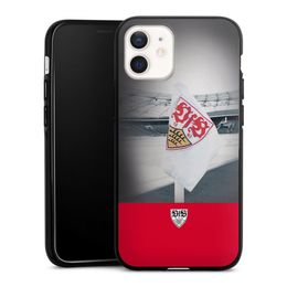 DeinDesign iPhone 12 Handy Silikon H&uuml;lle Case schwarz Handyh&uuml;lle Vfb Stuttgart Bundesliga Official Licensed Product