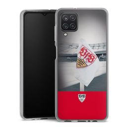 DeinDesign Galaxy A12 Handy Silikon H&uuml;lle Case transparent Handyh&uuml;lle Official Licensed Product Bundesliga Vfb Stuttgart Silikon Case