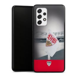 DeinDesign Galaxy A53 5G Handy Silikon H&uuml;lle Case schwarz Handyh&uuml;lle Official Licensed Product Vfb Stuttgart Bundesliga