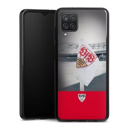DeinDesign Galaxy A12 Handy Silikon H&uuml;lle Case schwarz Handyh&uuml;lle Official Licensed Product Bundesliga Vfb Stuttgart