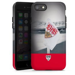 DeinDesign iPhone SE (2020) Handy Panzer Handyh&uuml;lle robuste Outdoor H&uuml;lle Schutzh&uuml;lle gl&auml;nzend Official Licensed Product Bundesliga Vfb Stuttgart Tough Case