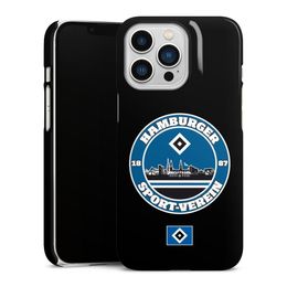 DeinDesign iPhone 13 Pro Handy Premium Case Smartphone Handyh&uuml;lle Schutzh&uuml;lle gl&auml;nzend Hsv Logo Hamburger Sv Premium Case