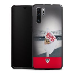 DeinDesign Huawei P30 Pro Handy Silikon H&uuml;lle Case schwarz Handyh&uuml;lle Vfb Stuttgart Bundesliga Official Licensed Product