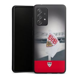 DeinDesign Galaxy A52s 5G Handy Premium Silikon H&uuml;lle Handyh&uuml;lle schwarz Case Vfb Stuttgart Bundesliga Official Licensed Product Silikon Premium Case
