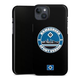 DeinDesign iPhone 14 Plus Handy Premium Case Smartphone Handyh&uuml;lle Schutzh&uuml;lle gl&auml;nzend Hsv Logo Hamburger Sv Premium Case